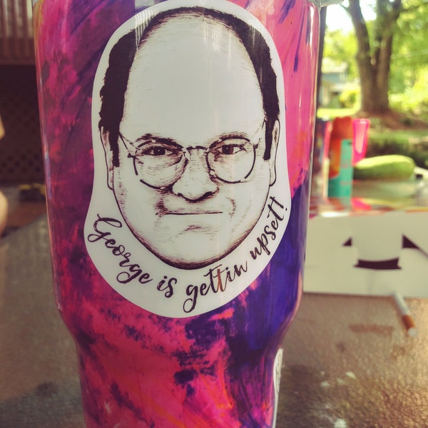 George is Gettin Upset Seinfeld Vinyl Laptop Sticker | Phone Decal - Etsy