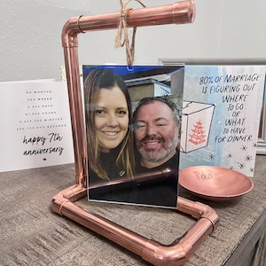 COPPER TABLE NUMBER Stand/display s-frame Tall | Etsy