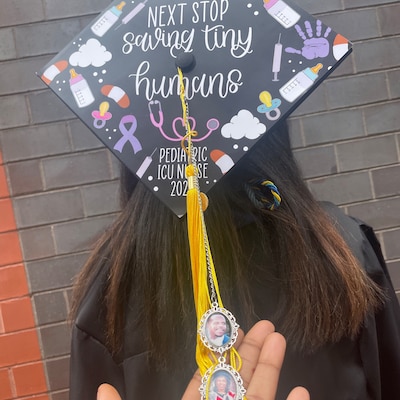 READY TO SHIP Graduation Cap Topper, Grad Cap Cover, Therapist ...