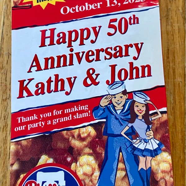 Cracker Jack Labels, Custom Cracker Jack Stickers for Weddings ...