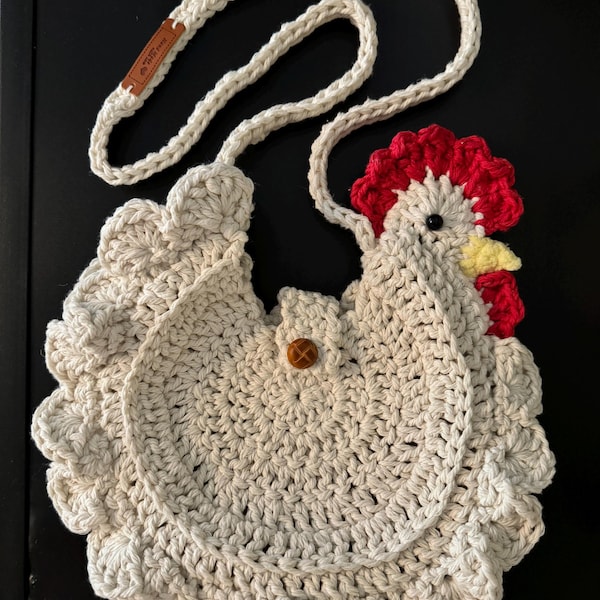 Crochet Chicken Bag Pattern Only U.S Terms - Etsy
