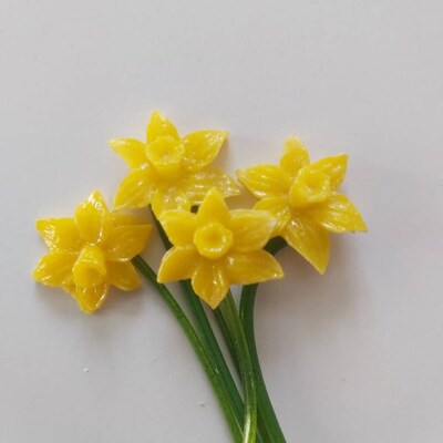 Small Spring Daffodil Flower Single Design 6 Cavity Repeat Silicone ...