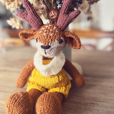 Knitting Deer Pattern. Tutorial Knitted Animals. Amigurumi DIY. - Etsy