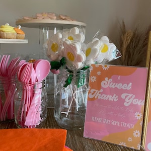 Daisy Party Favor. Smores Kit . Flower Favors . 70s Party - Etsy