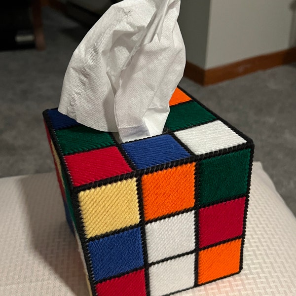 Rubiks Cube Tissue Box - Etsy