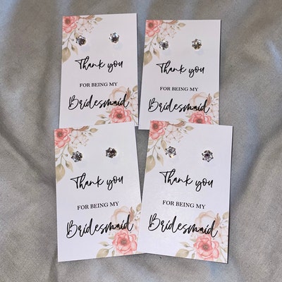 Hoop Earring Cards Small Earring Cards Personalised Earring - Etsy UK