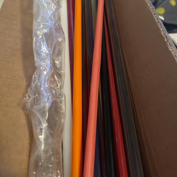 1/2 Lb. Devardi Glass Twistie Rods Lampwork Glass Blowing COE 104 ...
