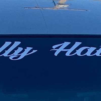 18 Black & Red pair Boat Hull Registration Number Decals / Custom Made ...