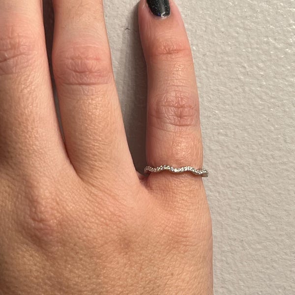 Fern Leaves Solid 925 Sterling Silver Thumb Ring Laurel Leaf Pattern Ring Minimalist Ring Gift ...