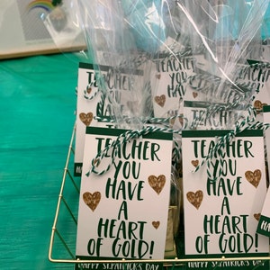 Teacher You Have a Heart of Gold Printables for St. Patrick's Day ...