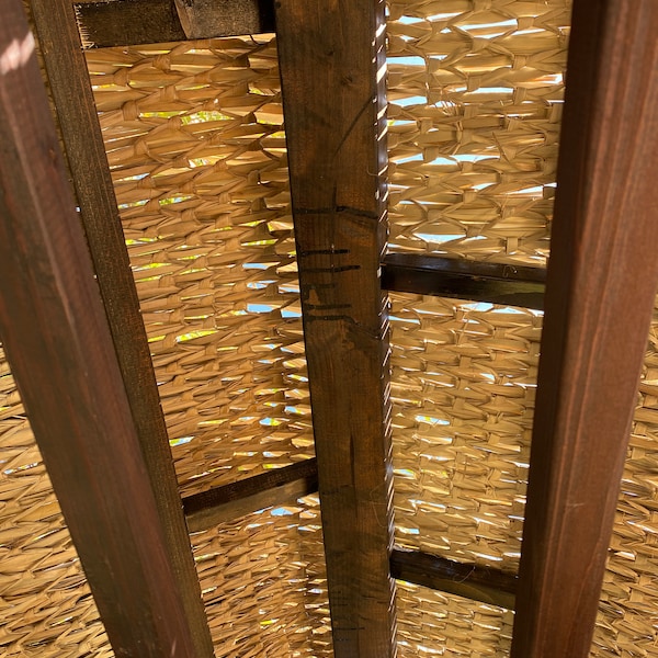30"x 12' Ridge Cap Comm Grade Tiki Hut Bar Mexican Palm Roof Thatch Cap ...