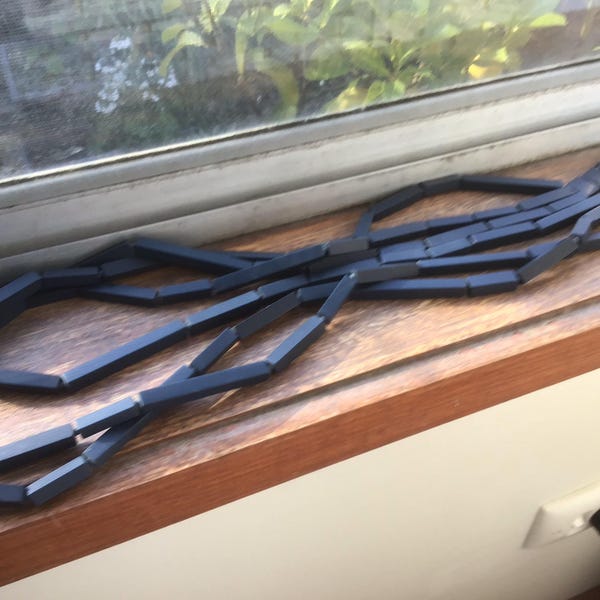 70s, 80s Gerda Lynggaard Teak Bangle, Bracelet. Rounded Triangular ...