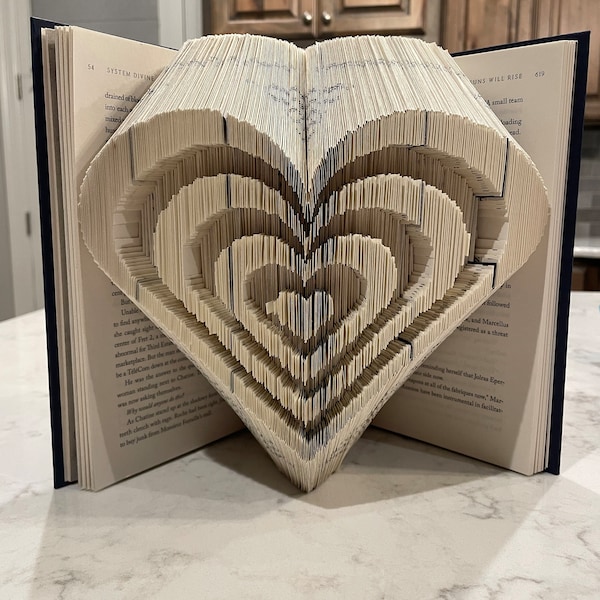 The Letter M Book Fold PATTERN, Cut and Fold Pattern, Birthdays ...