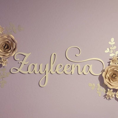Wooden Name Signs Wooden Letters Personalized Wood Design Laser Cut Out ...