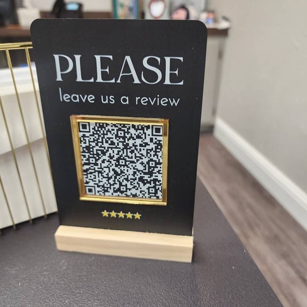 Mini QR Display Sign - Etsy UK