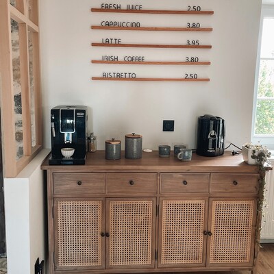 QR MENU QR Table Stand Black Wooden Cube Digital Menus for Restaurant ...