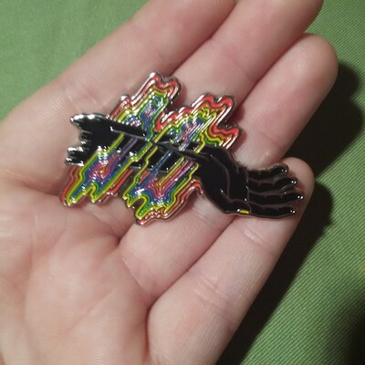 I Bleed Rainbows // Soft Enamel Lapel Pin - Etsy