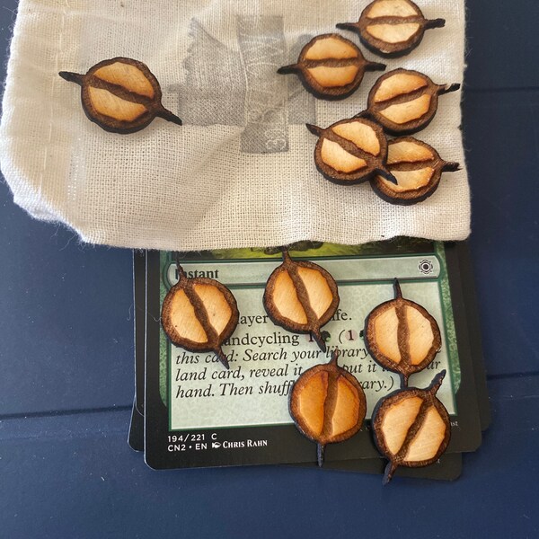 Everything Bagel Food Token / Everything Token (walnut or Birch X6) for ...