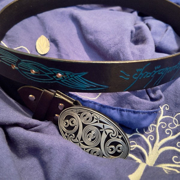 Custom Elven Belt, Larp Belt, Fantasy Belt, Elf, Fantasy Elf, Leather ...
