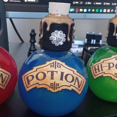 FINAL FANTASY Inspired ELIXIR Potion Bottle With Magical - Etsy