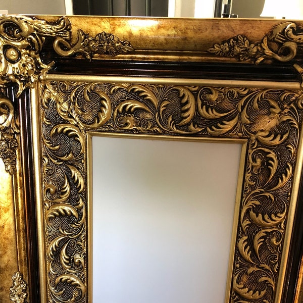 Baroque Style Frame, Antique Gold, Canvas Frame, Photo Picture Frame ...