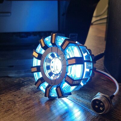 MK2 Arc Reactor Iron Man Heart Tony Stark Arc Reactor Lamp 1/1 Scale ...