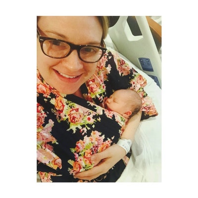 Black Floral Posy Maternity Hospital Gown Delivery Robe - Etsy