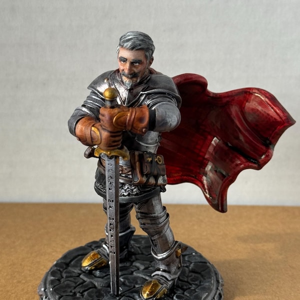 Orc Orog / Half-orc Fighter Barbarian DND Resin 28mm Scale Dungeons ...