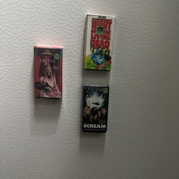 VHS Inspired Mini Magnets 1" X 2" Lots of Titles You Choose! Horror ...