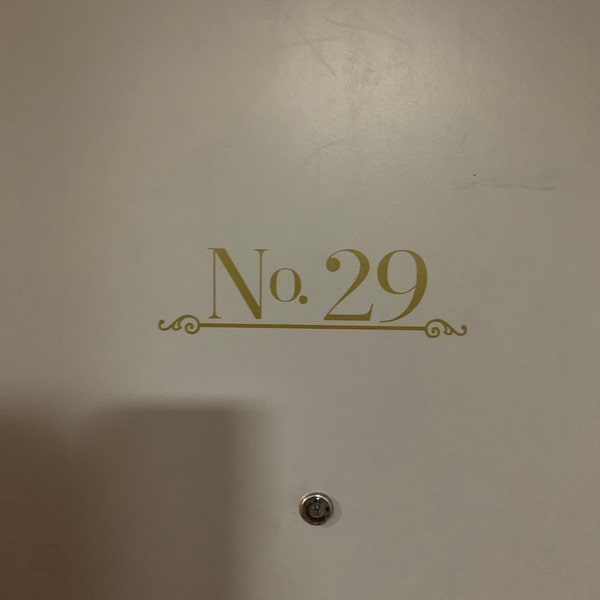 Letterbox & Font Door Number Sticker, Postbox Vinyl Decal, House Number ...