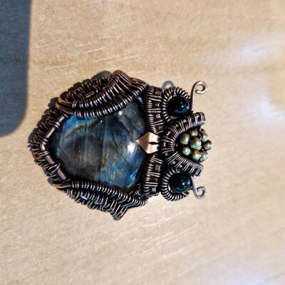 Beautiful Onex Pendant Copper Pendant. Wire Wrapped Pendant. Handmade ...