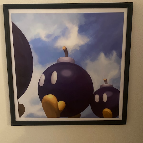 Bob-omb Battlefield Mario 64 50x50 Cm - Etsy
