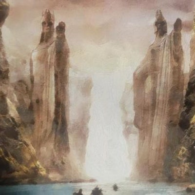 Lord of the Rings Argonath Canvas Print, LOTR Art, LOTR Print, LOTR ...