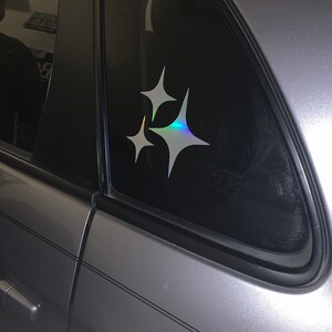 Simple Holographic Sparkle Vinyl Decal Kawaii Stars Holo Vinyl Decal ...
