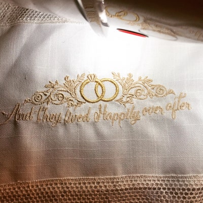 Wedding Frame Embroidery Design in SATIN STITCH for Monogram and ...