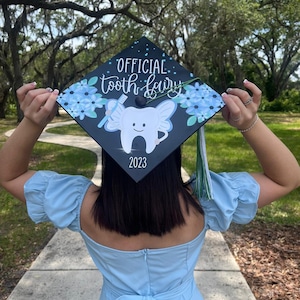 Custom official Tooth Fairy Graduation Cap Topper, Dental Hygienist ...
