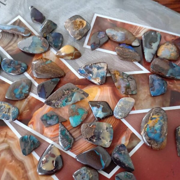 50010.8 - 10x8 Mm Oval Cut Australian Turquoise Cabochons Rare Natural ...