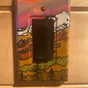 Bat Light Switch Cover Single Wood Lightswitch Cover Plate | Etsy