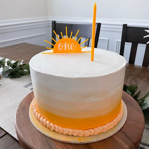 Sun Cake Topper, Sun Birthday Cake Topper, Sun Cake Decorations, You ...