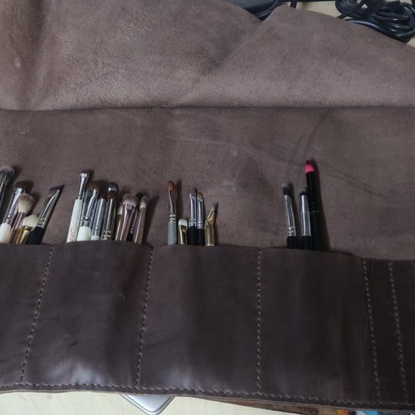 Leather Roll, Artist Roll, Leather Pencil Roll, Leather Pencil Case ...