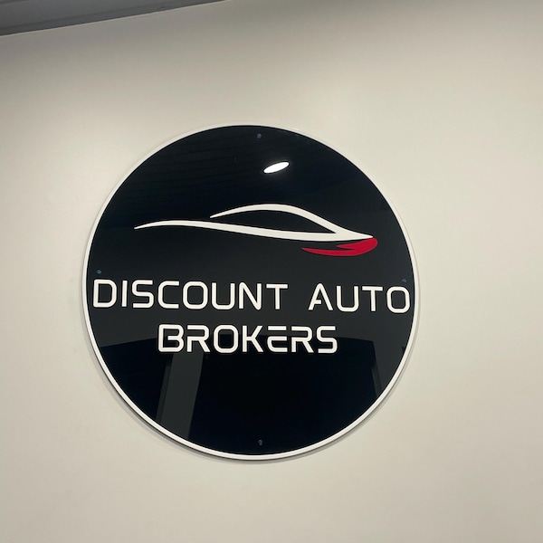 Custom RGB Acrylic Sign Led Round Acrylic Sign for Nail Salon Logo ...