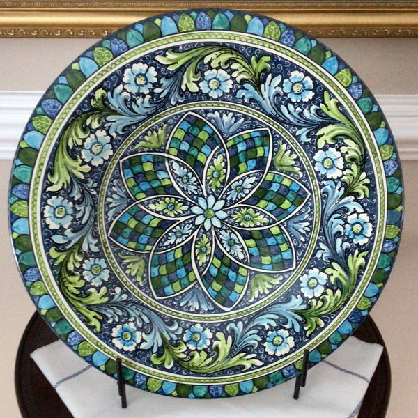 Shallow Table Top Platter Display Stand, Holder, Easel, for a Dish With ...