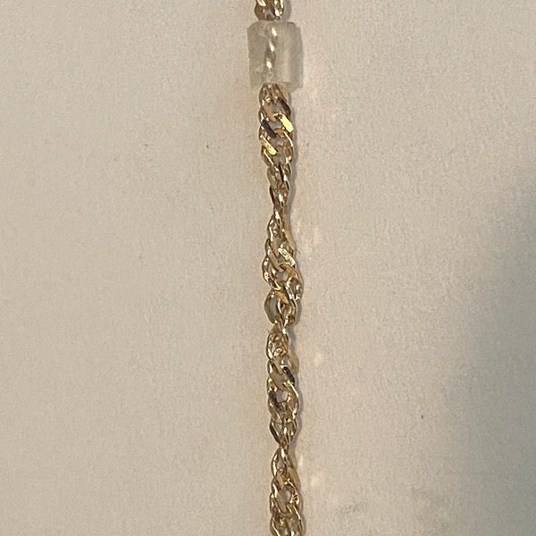 925 SOLID Silver Adjustable Chain, Any Size up to 24inch , Singapore ...