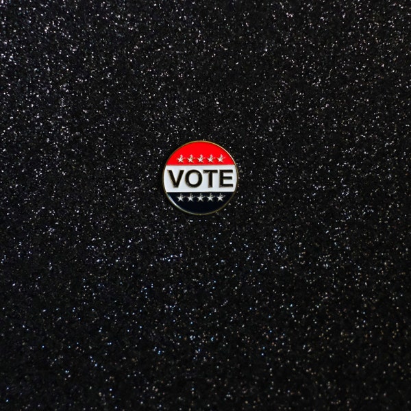 Vote Soft Enamel Pin - Red, White, and Blue - Etsy
