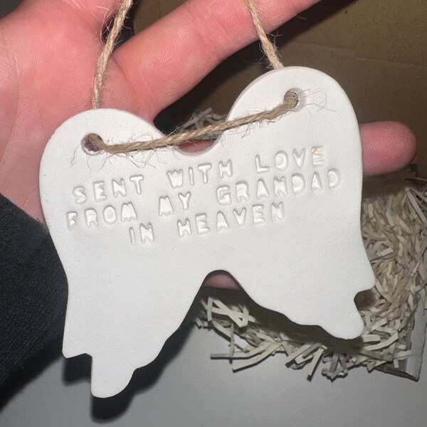 Personalised Clay New Home Hanging Sign/ Keepsake Housewarming Present ...