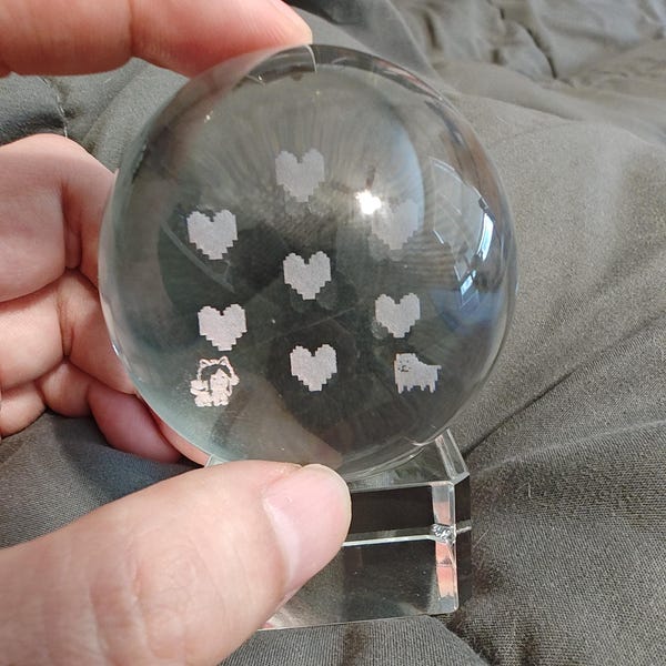 Custom 3D Photo Crystal Ball, Personalized Anniversary Gift - Etsy