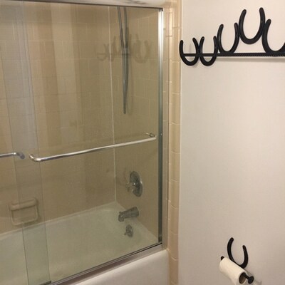 Horseshoe Towel Rack, Horseshoe Art, Horseshoe Decor, Horse Blanket ...