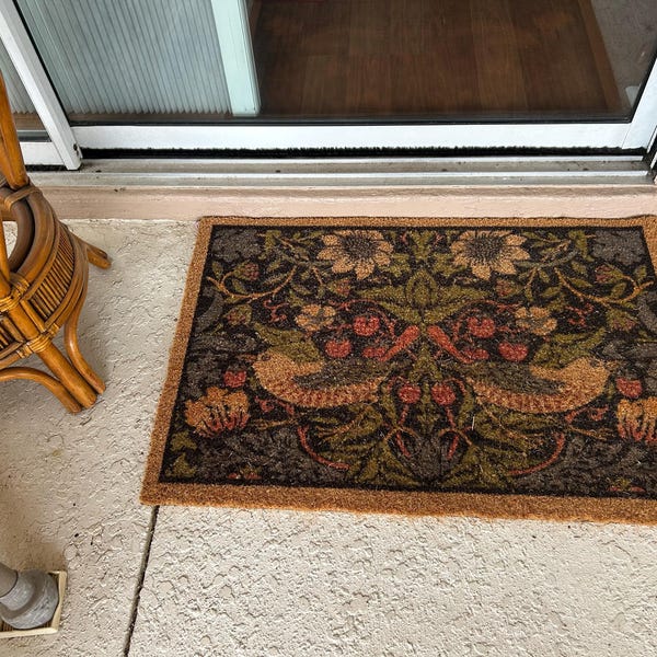 Colorful Doormat, Floral Doormat, Floral Art, Floral Decor, Bohemian ...