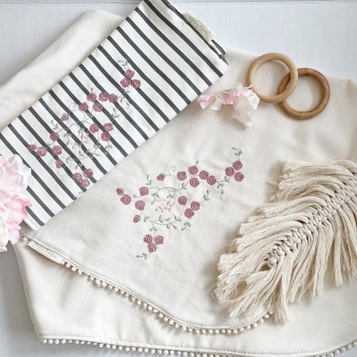 Delicate Roses Embroidery Design, Flowers Embroidery Design Machine ...