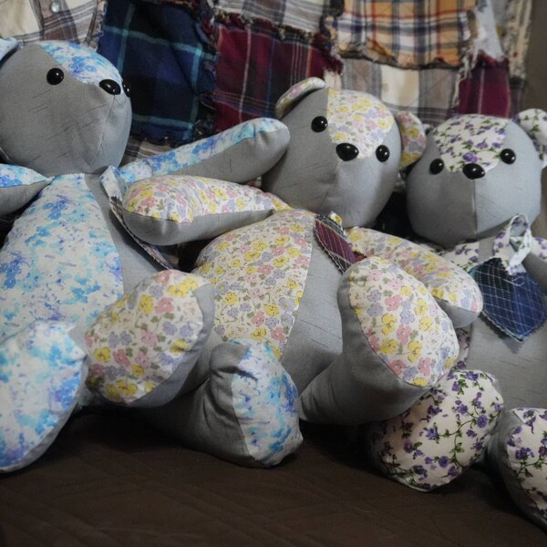 Memory Bear Pattern , DIY Personalized Gift , Memory Bear Template Pdf ...